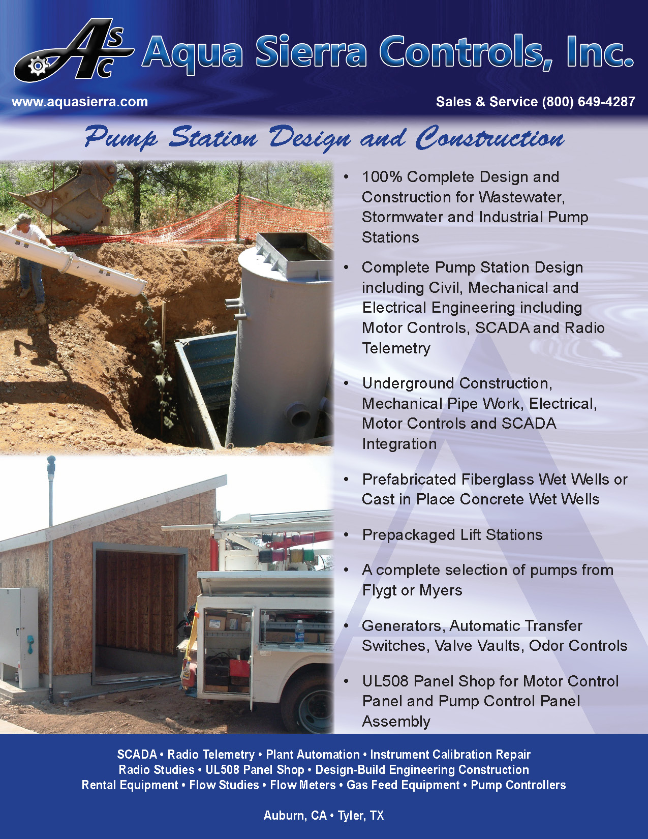 Aqua Sierra Controls, Inc. - Services